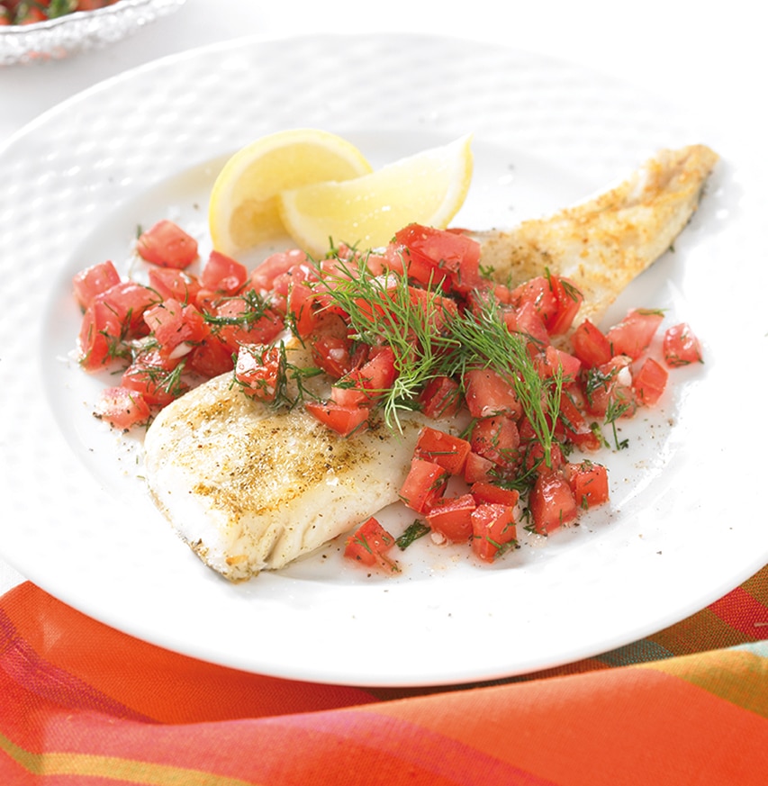 Cape Hake with a Tomato and Dill Salsa - Sea Harvest